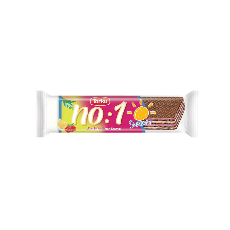 NO:1 Summer - Cocoa Wafer w/ Lemon & Raspberry Cream (32g x 24 x 6 ...
